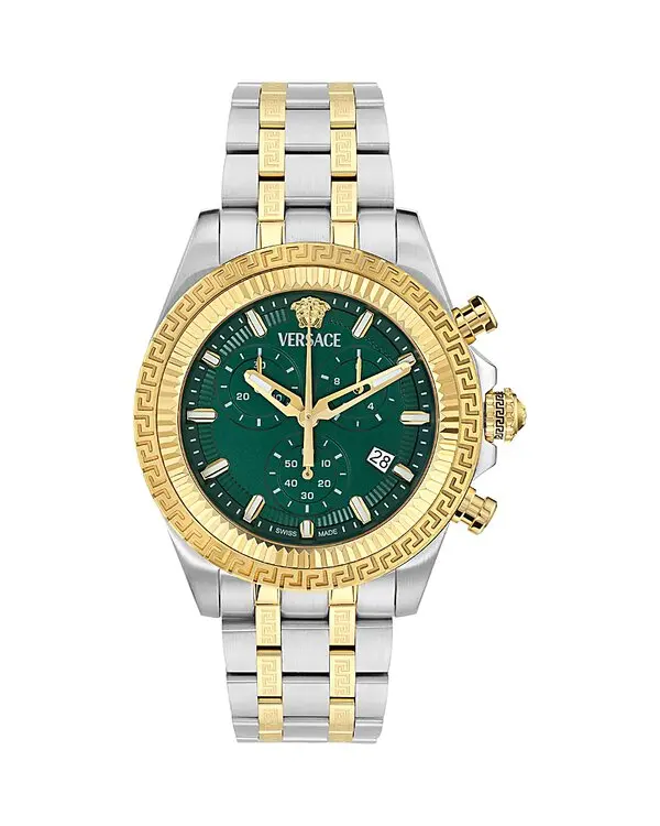 Versace Fornax Chronograph, 43mm - Two Tone