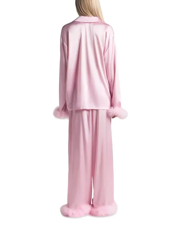 SKIMS Feather Trim Pajama Set