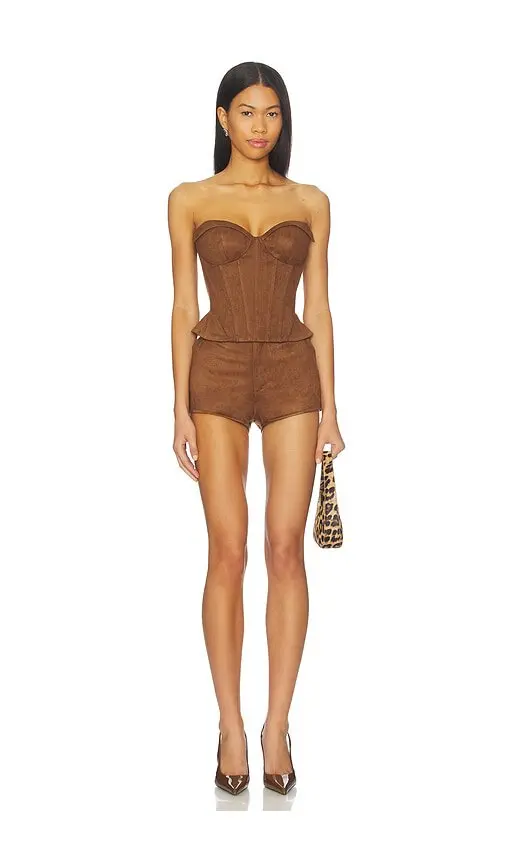 NANA JACQUELINE Hailey Corset Top