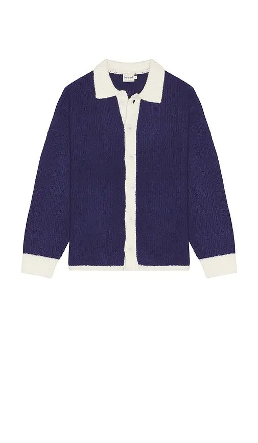 BOUND Oxford Wool Button Up Knit Shirt