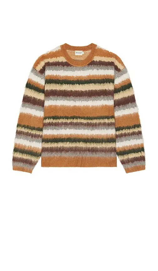 BOUND Alpaca Brushed Stripe Sweater In . Also
