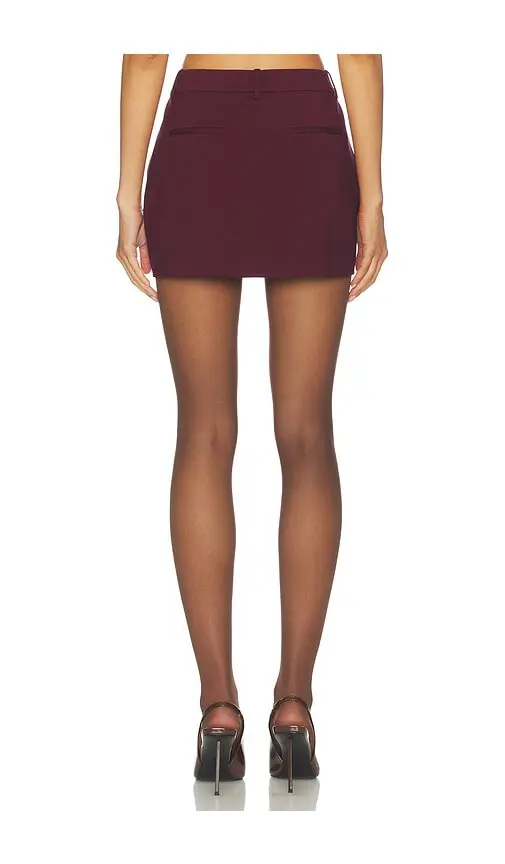 SEROYA Lillith Mini Skirt - Wine