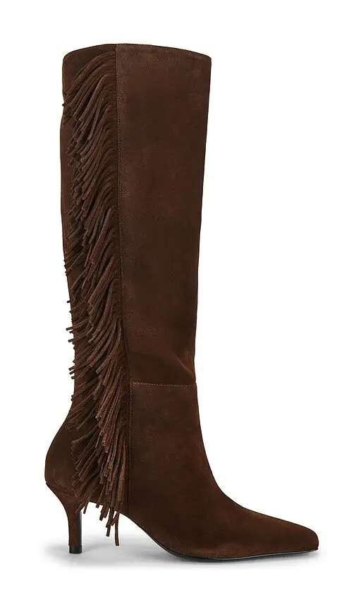 Raye Suede Fringe Stiletto Boots