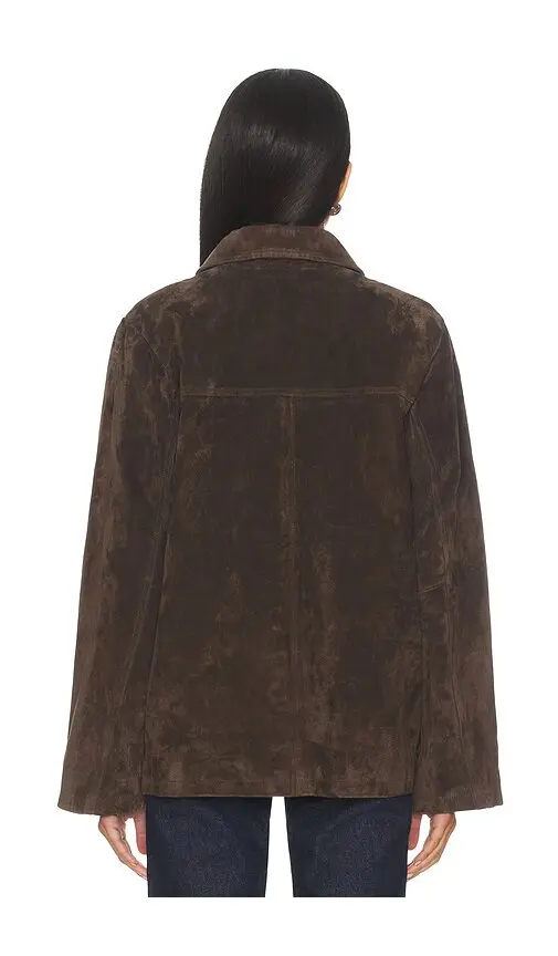 WeWoreWhat X Premium Suede Button Front Jacket