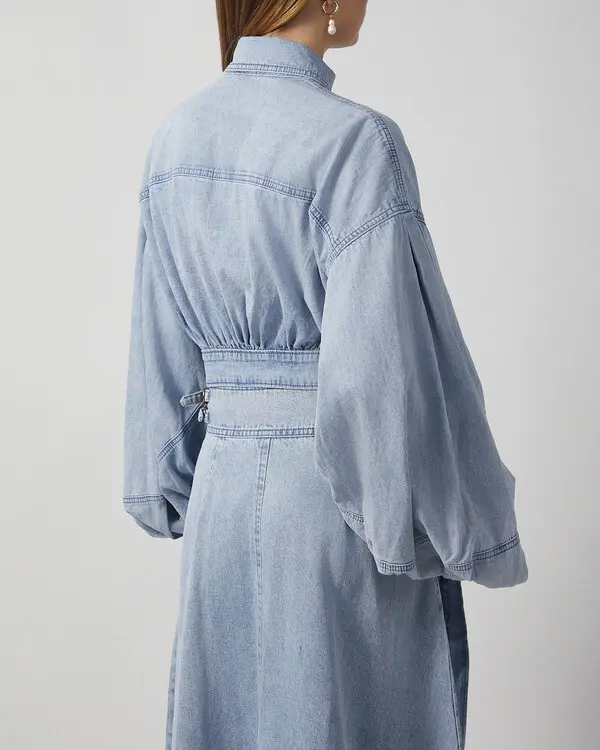 Zimmermann Wrap Blouse - Denim