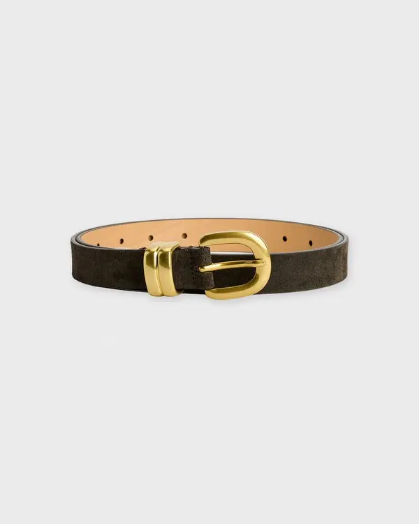 BY MALENE BIRGER Zoilo Suede Belt - Brown
