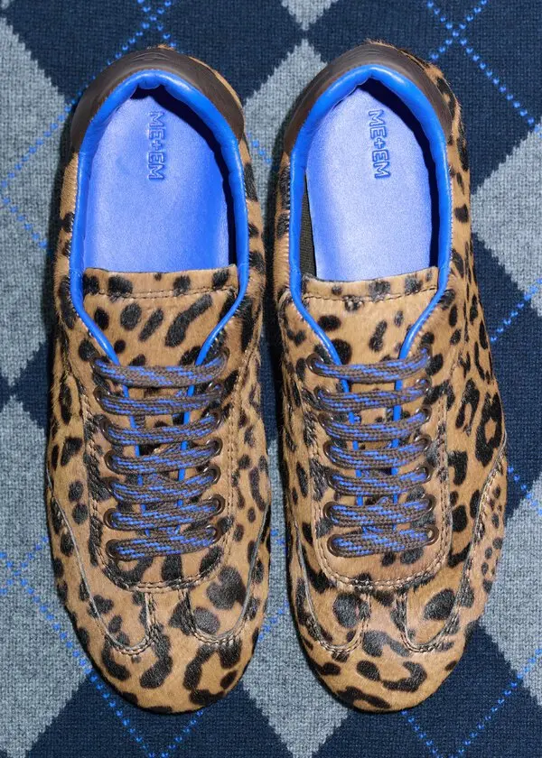 ME+EM Runner Sneakers - Leopard Print