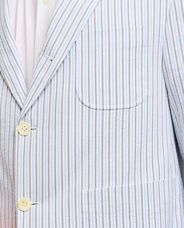 Thom Browne Cotton Seersucker Blazer