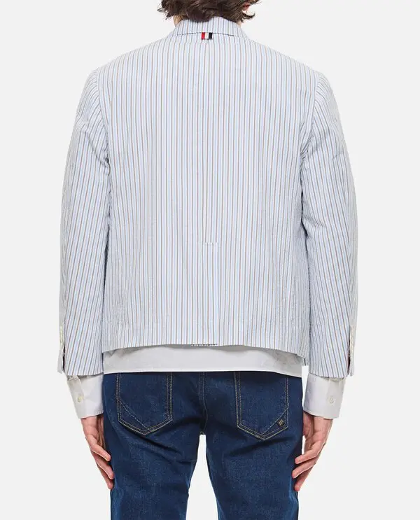 Thom Browne Cotton Seersucker Blazer