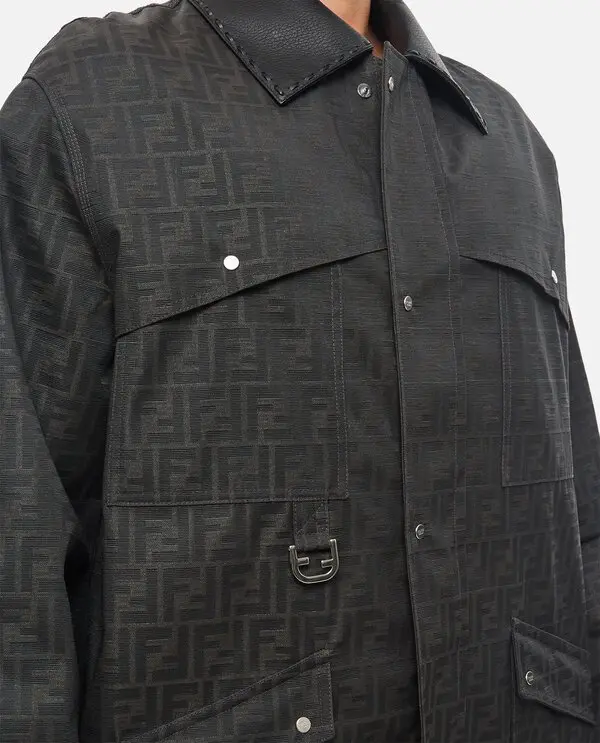 Fendi Blouson With Logo - Grey