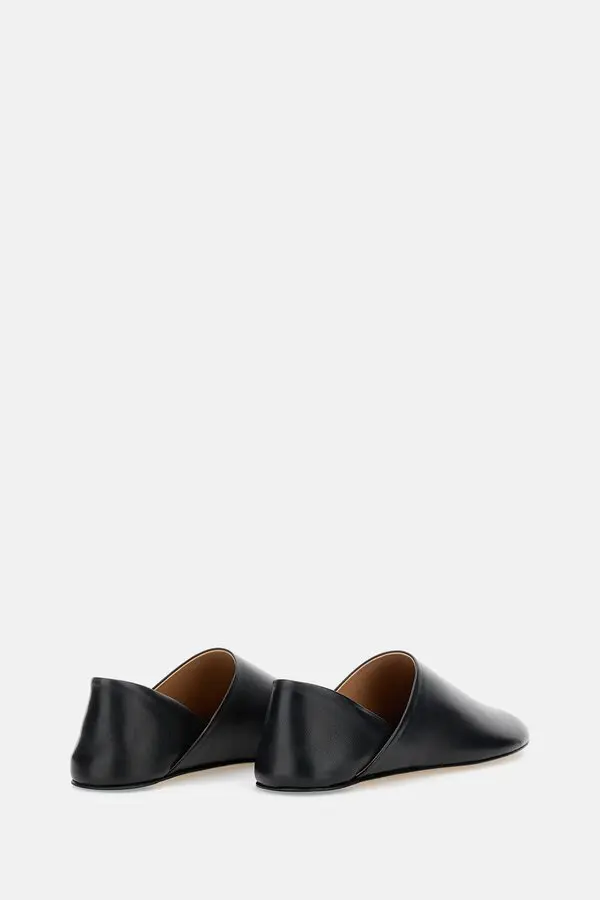JW Anderson Nappa Leather Slide Sandal - Nero