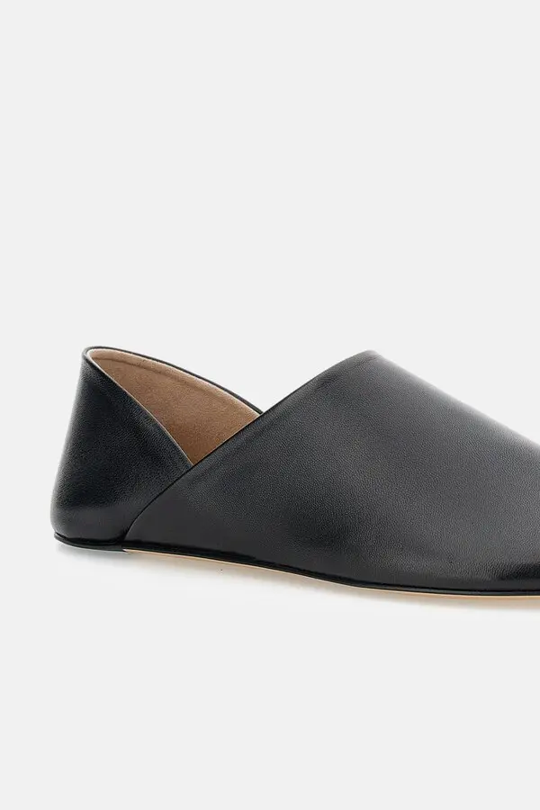 JW Anderson Nappa Leather Slide Sandal - Nero
