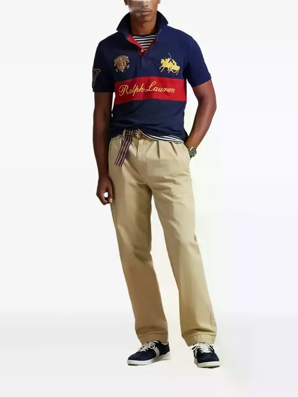 Polo Ralph Lauren Crest-embroidered Polo Shirt - Blue