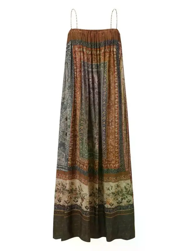 INTO THE EAST Pleated Midi Dress