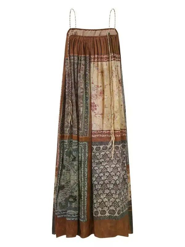 INTO THE EAST Pleated Midi Dress