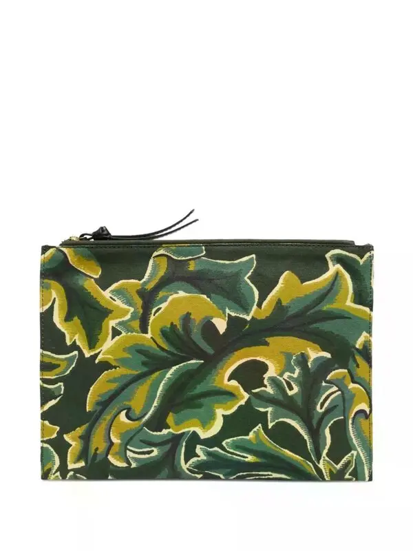 INOUI EDITIONS Leaf-print Clutch