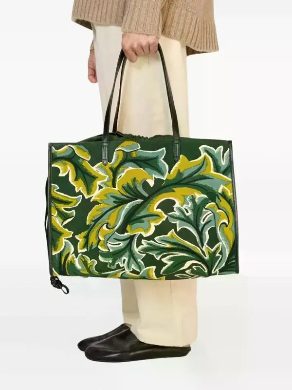 INOUI EDITIONS Leaf-print Tote Bag