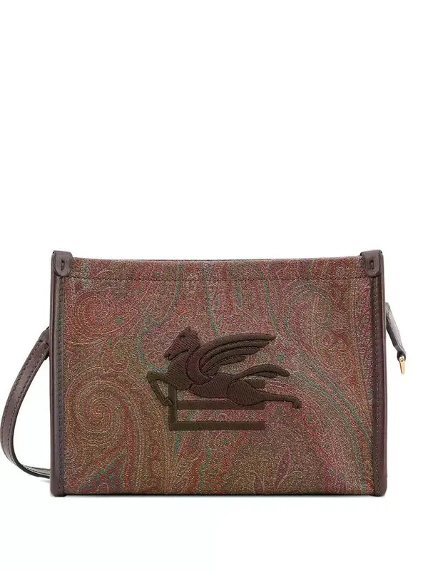 Etro Arnica Pouch With Pegaso Detail - Red