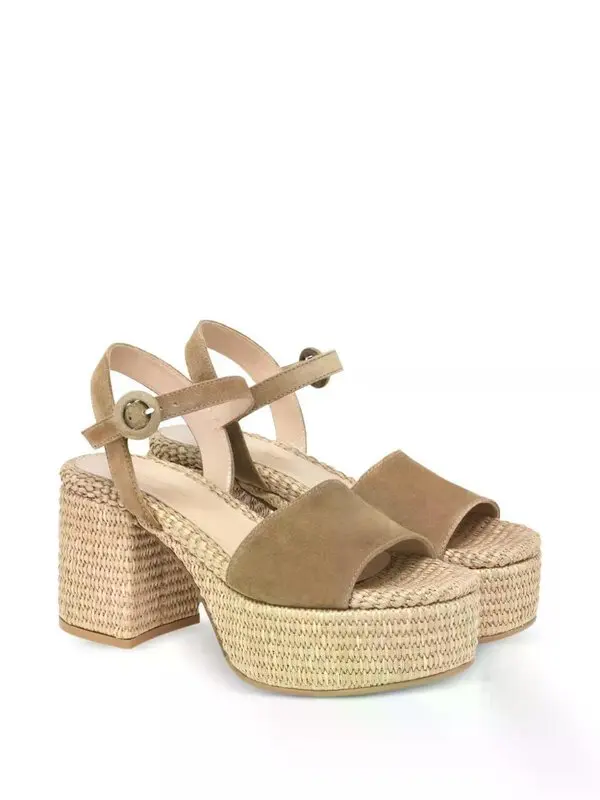 GIANVITO ROSSI 75mm Carol Buckle-suede Sandals