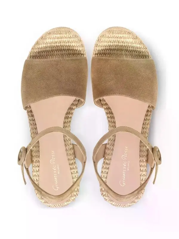 GIANVITO ROSSI 75mm Carol Buckle-suede Sandals