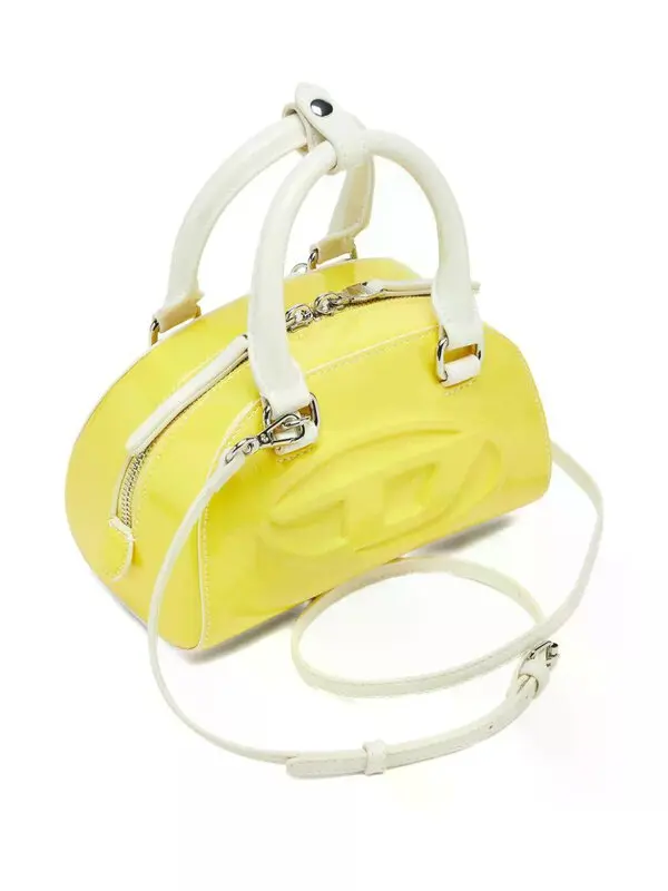 DIESEL® 1dr Dome Crossbody Bag With Embossed Logo - Yellow