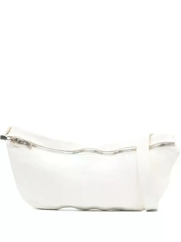 Guidi Leather Shoulder Bag - White
