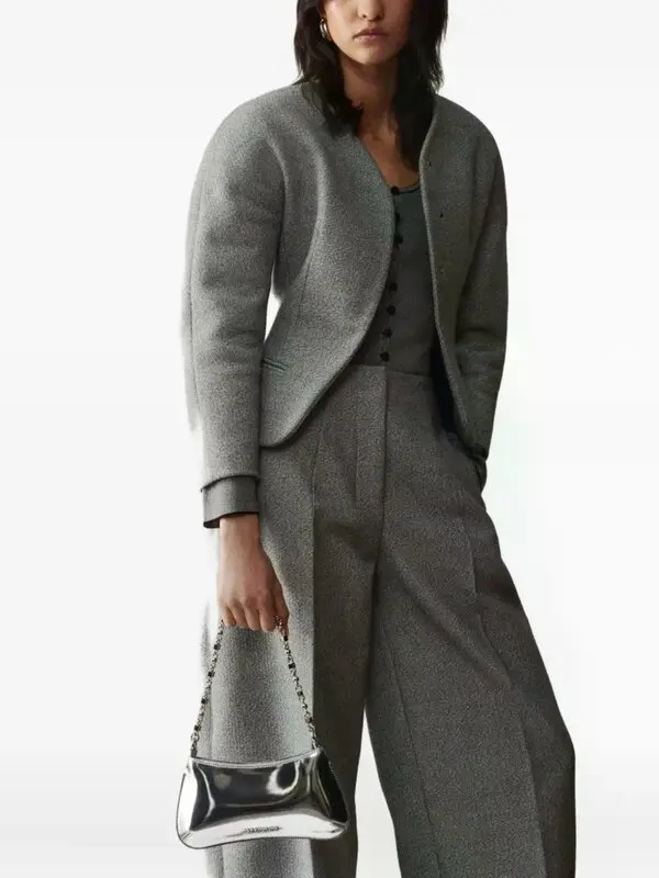 Jacquemus Le Petit Bisou Chaine Shoulder Bag - Silver