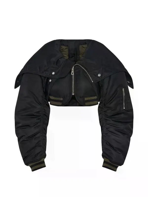 JEAN PAUL GAULTIER Zip-fastening Cropped Jacket - Black