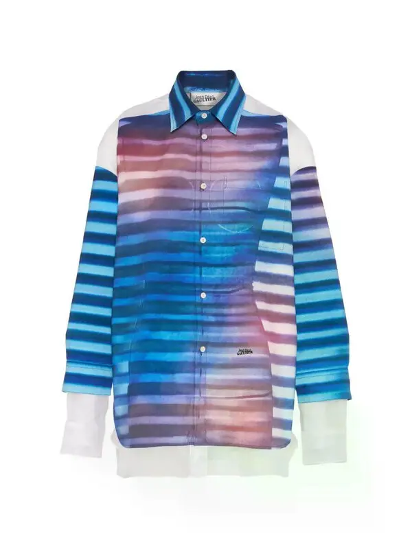 JEAN PAUL GAULTIER Petit-grand Air Printed Shirt - Blue