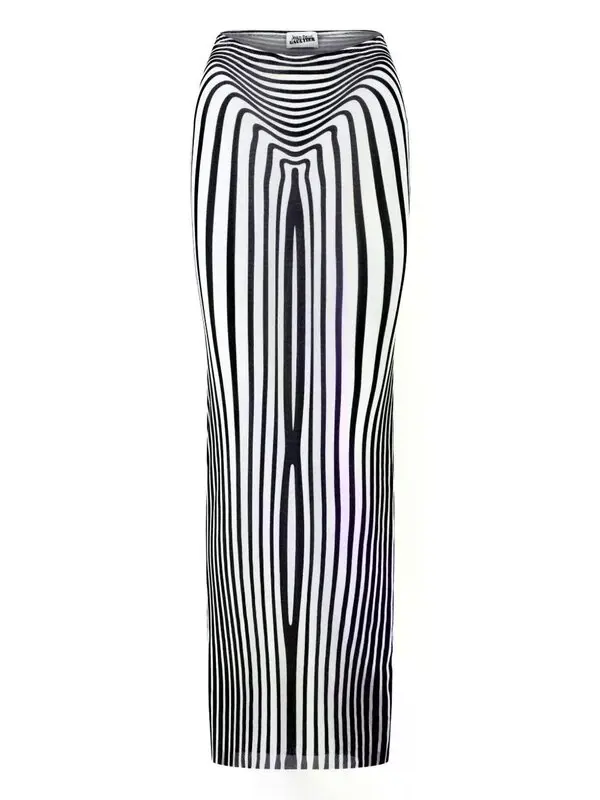 JEAN PAUL GAULTIER Striped Skirt - Neutrals