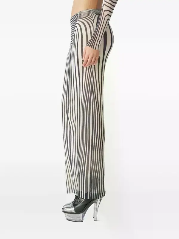 JEAN PAUL GAULTIER Striped Skirt - Neutrals