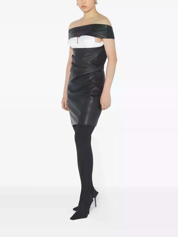 tight black leather mini dress Fortune Lace Bust Mini Dress Black