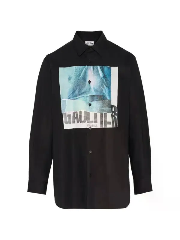 JEAN PAUL GAULTIER Graphic-print Shirt - Black