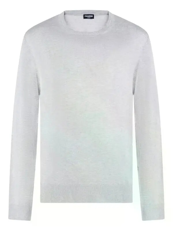 FRANZESE COLLECTION Ribbed Crew-neck Sweater
