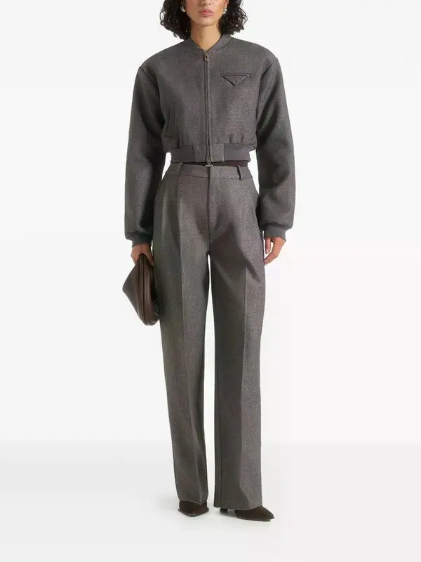 Manière De Voir Monique Tailored Bomber Jacket - Grey