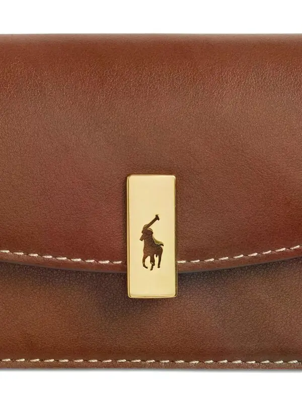 Polo Ralph Lauren Fold-over Leather Wallet - Brown