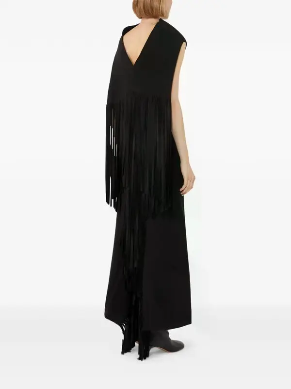 Max Mara Fringed Maxi Dress
