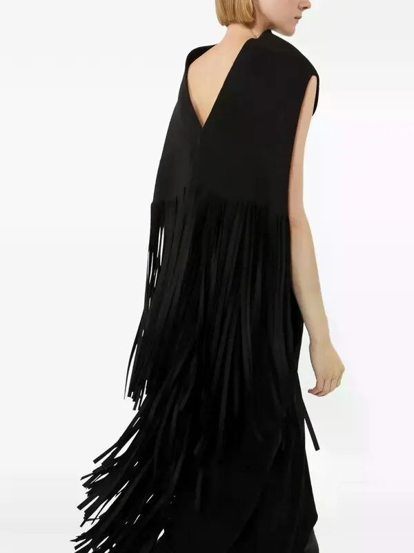 Max Mara Fringed Maxi Dress