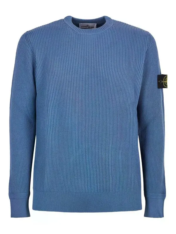 Stone Island Ribbed Logo-patch Sweater