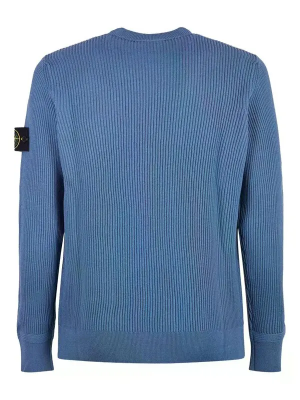 Stone Island Ribbed Logo-patch Sweater
