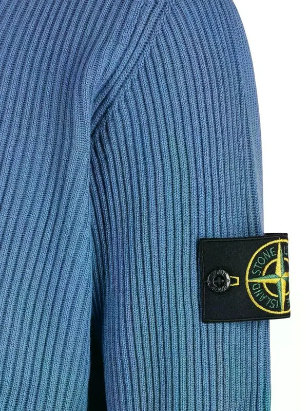 Stone Island Ribbed Logo-patch Sweater