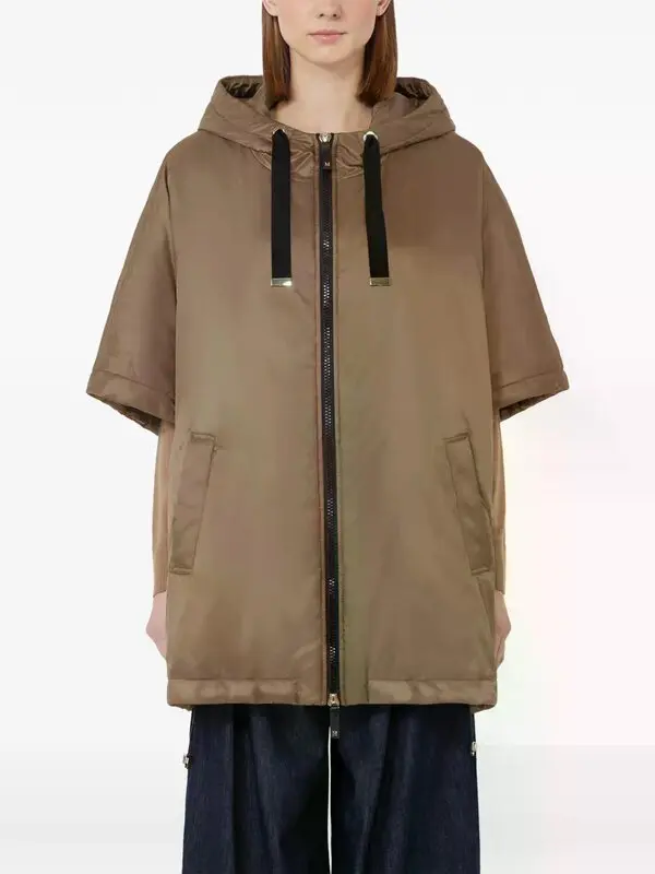 Max Mara Hooded Zip-front Jacket