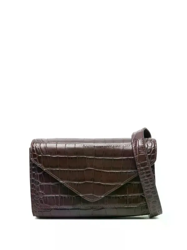 MICOLI Intasca Crocodile-effect Crossbody Bag
