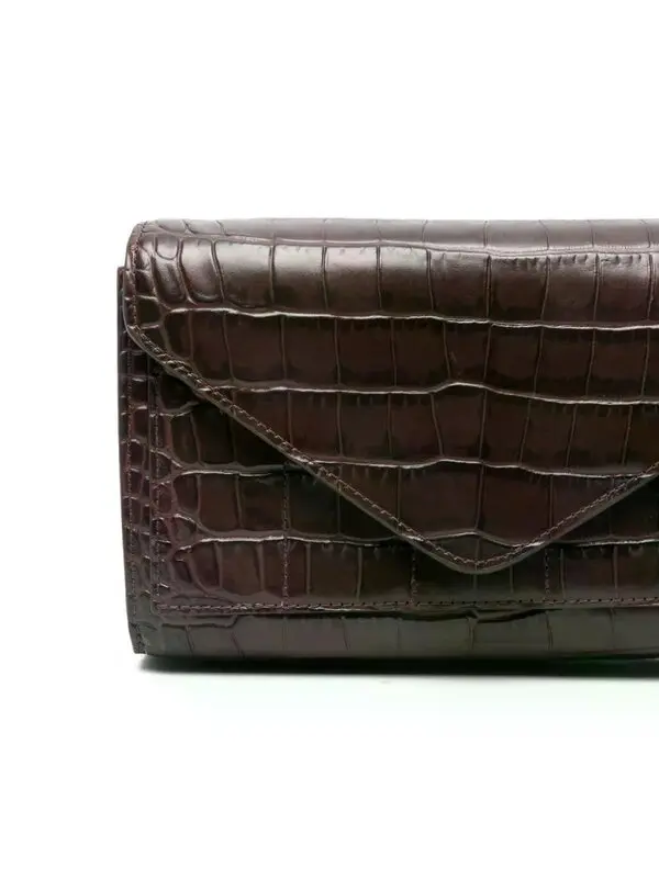 MICOLI Intasca Crocodile-effect Crossbody Bag