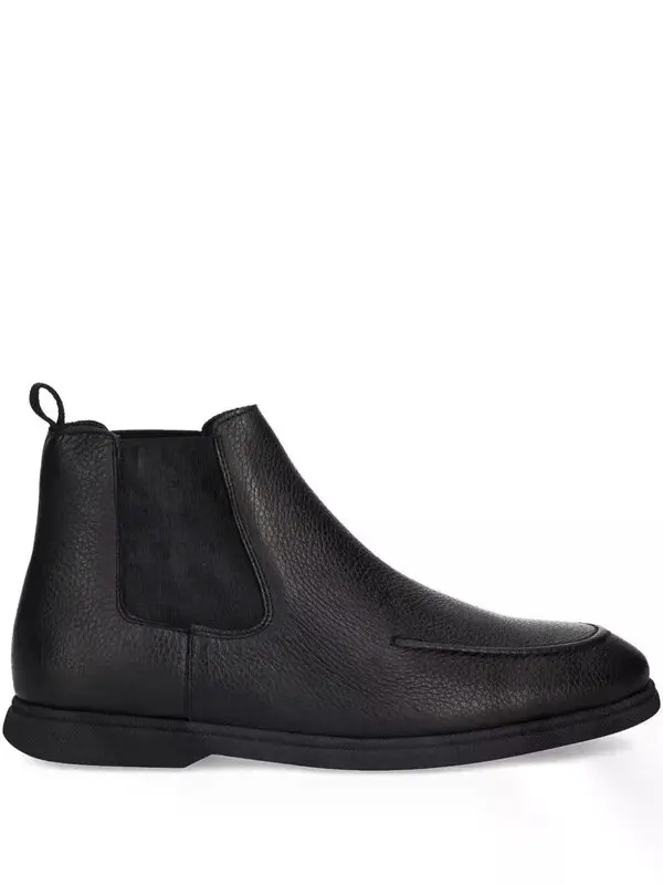 BOSS Panelled Pull-tab Boots