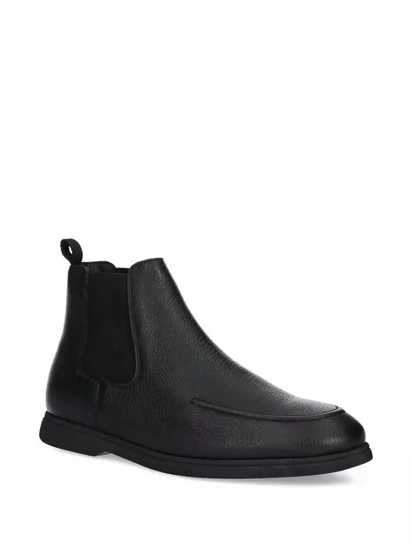 BOSS Panelled Pull-tab Boots