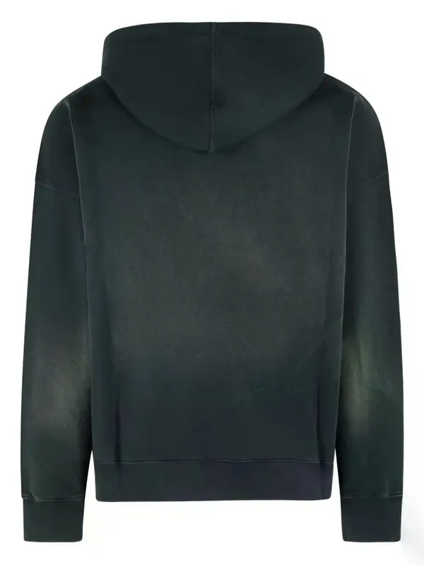 GOLDEN GOOSE Cotton Hooded Sweatshirt With Bleached Effect