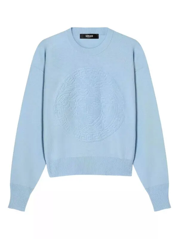 Versace Medusa-motif Sweater - Blue