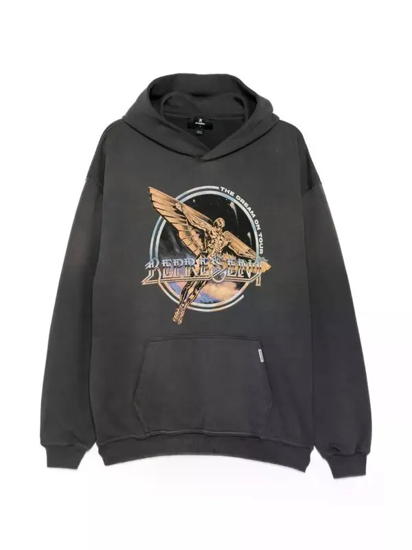 REPRESENT Graphic Print Hoodie - Grey