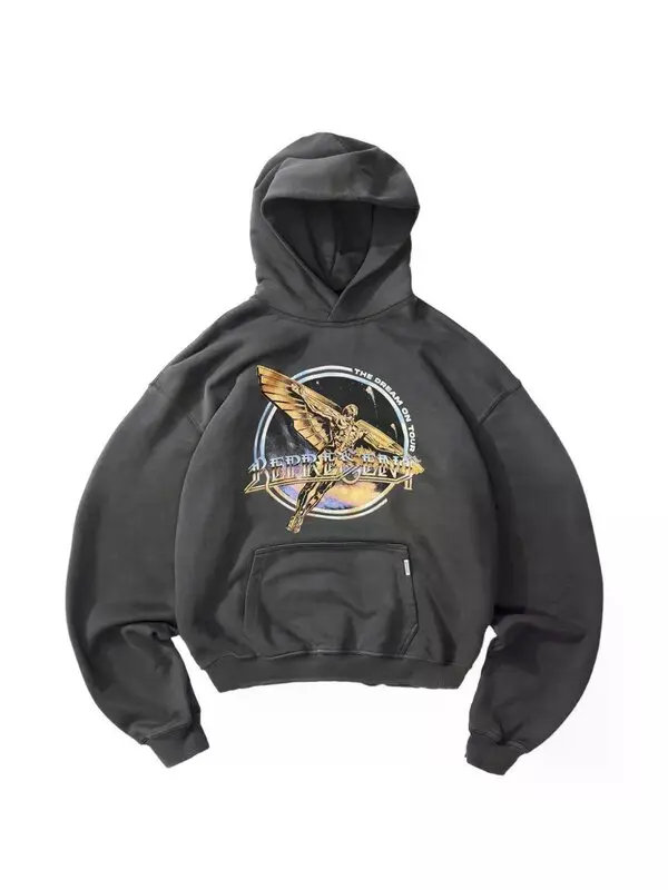REPRESENT Graphic Print Hoodie - Grey